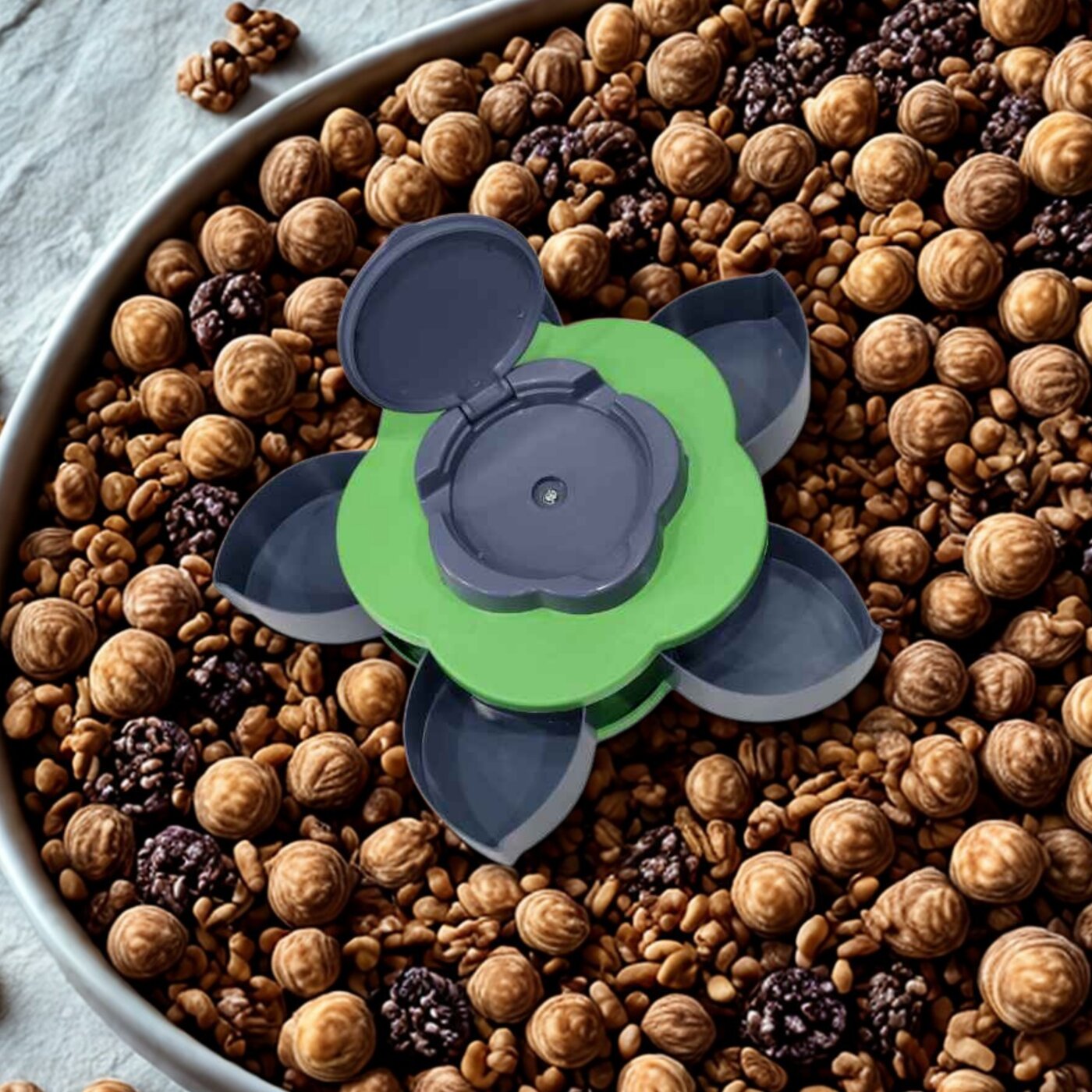 Rotating Candy Box Tray – Multipurpose Snack & Dry Fruit Organizer